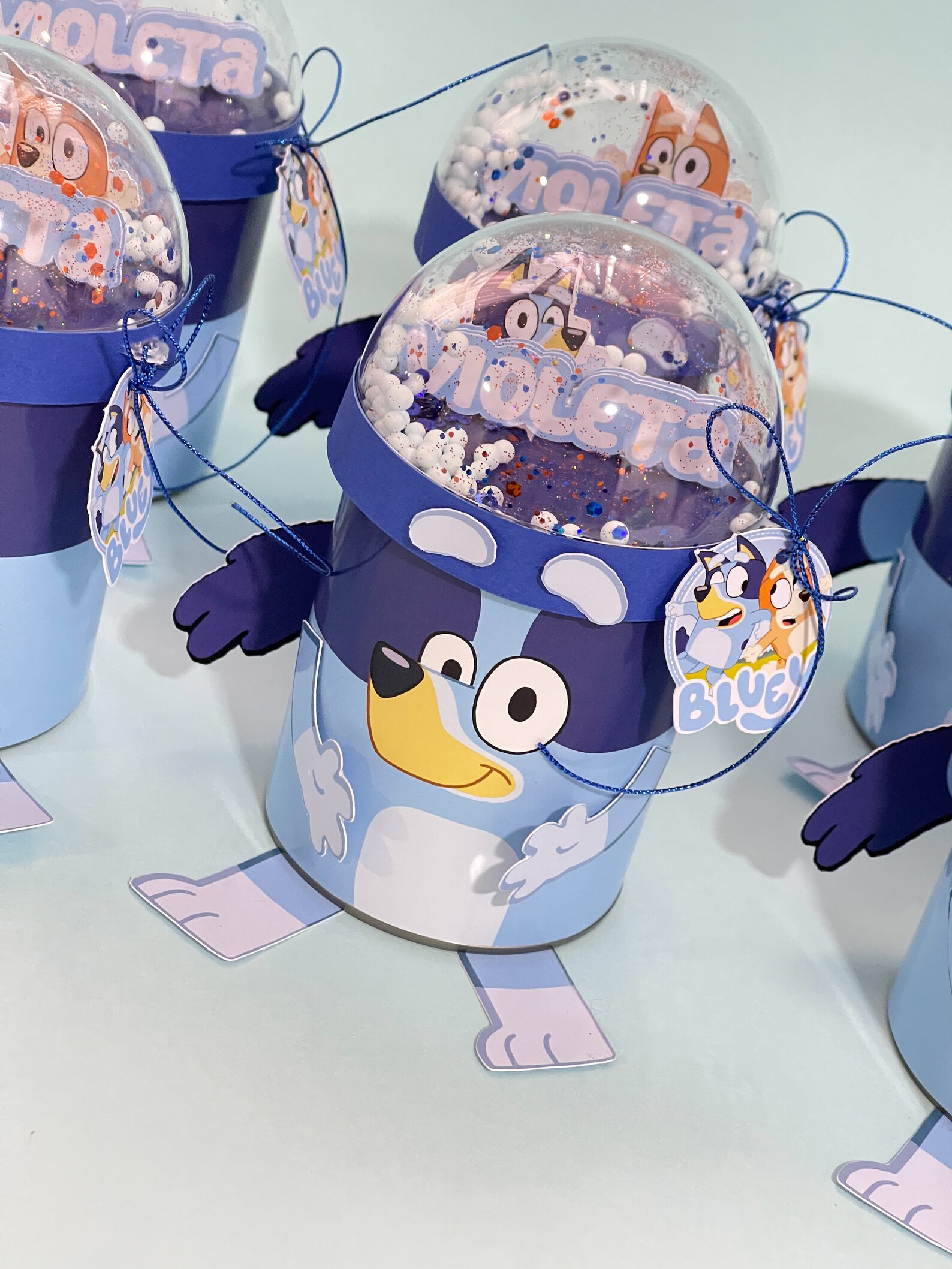 Bluey Party Pack Birthday Party Supplies, Favor Boxes Blue, Girl Bluey ...