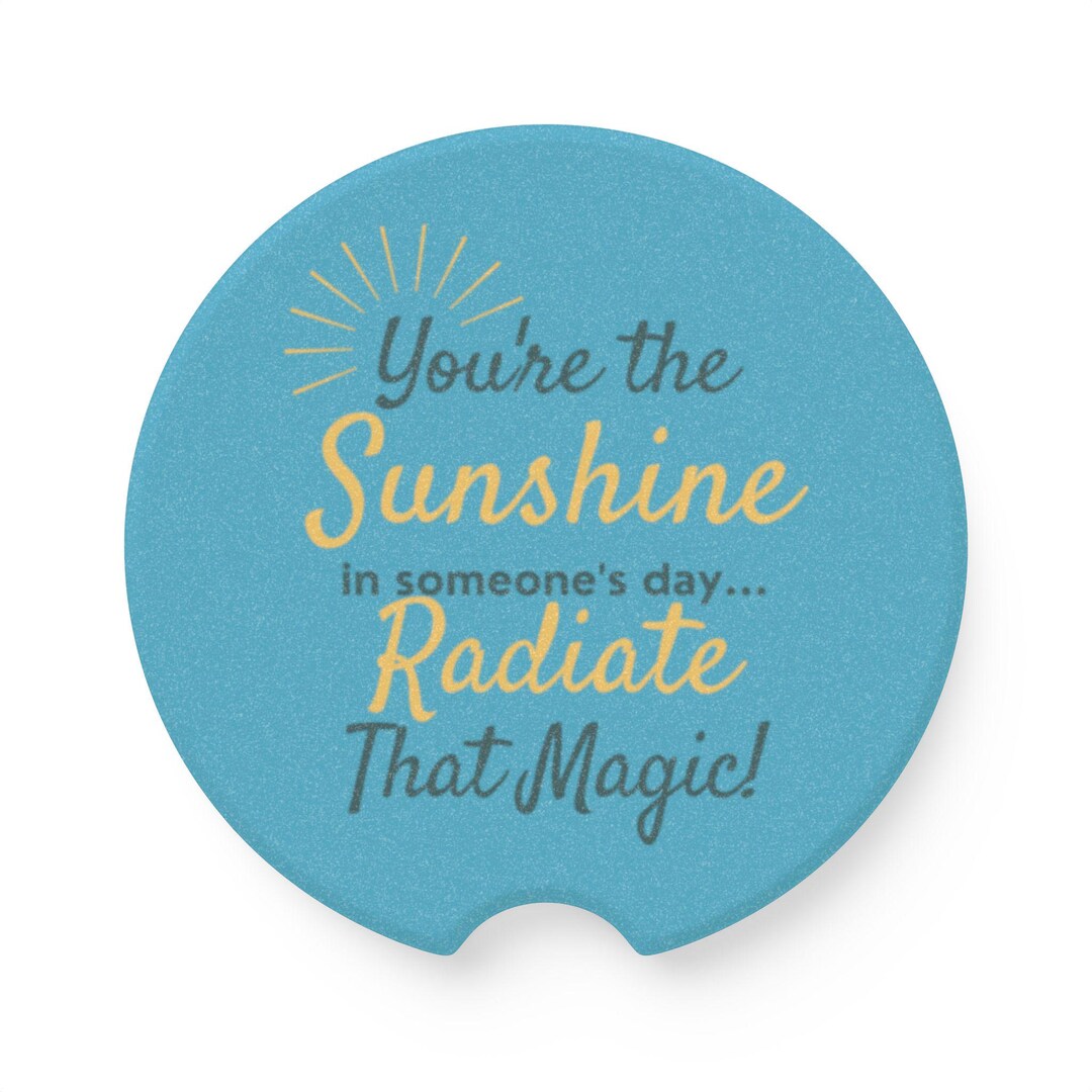 Radiate Magic Soapstone Car Coaster, Inspirational Auto Accessory ...