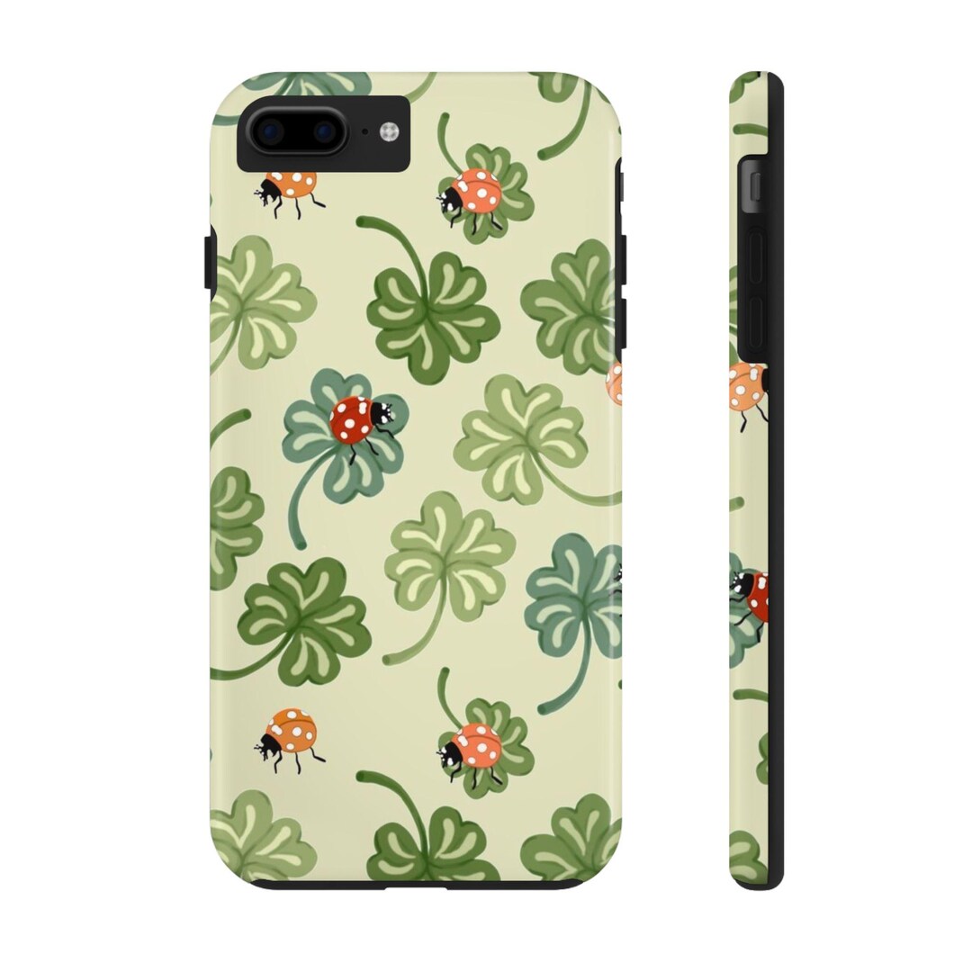 Lady Bugs and Clovers Tough Phone Cases - Etsy