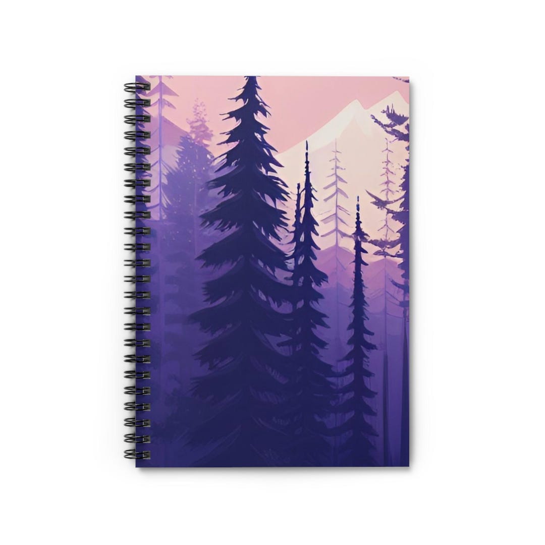 Cuaderno espiral con paisajes de montaña, diario para amantes de la ...
