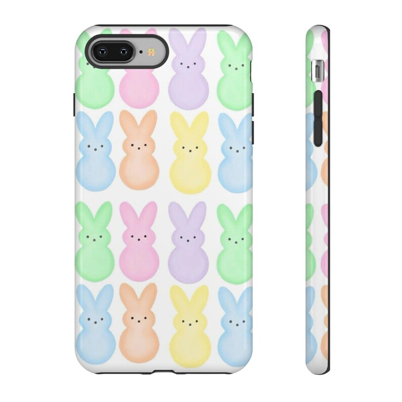 Colorful Peeps Phone Case, Cute Easter Accessories, Spring Decor, Bunny ...