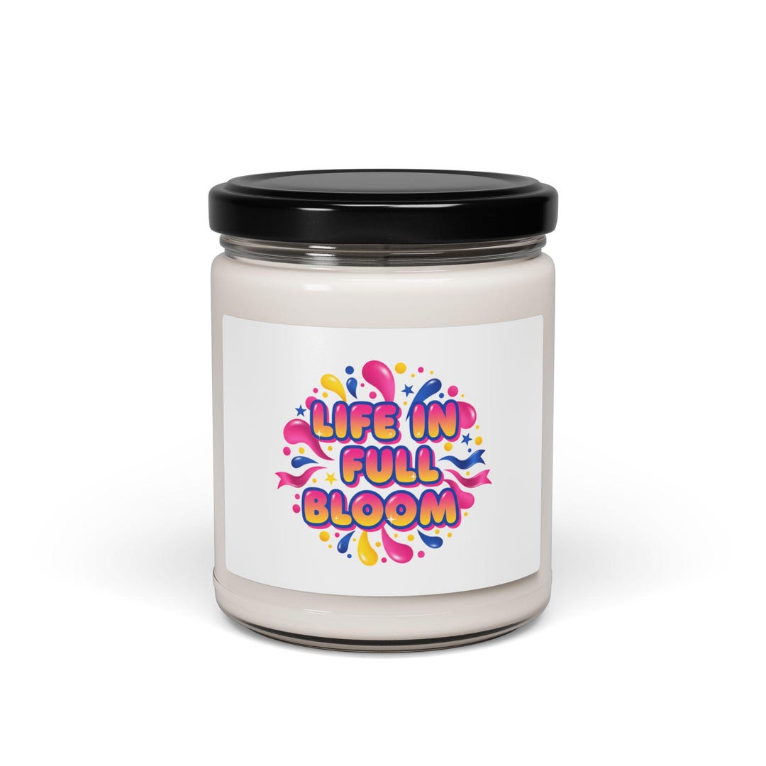 Dopamine Colorburst Soy Candle | Neon Gradient, Squishy Texture Design ...