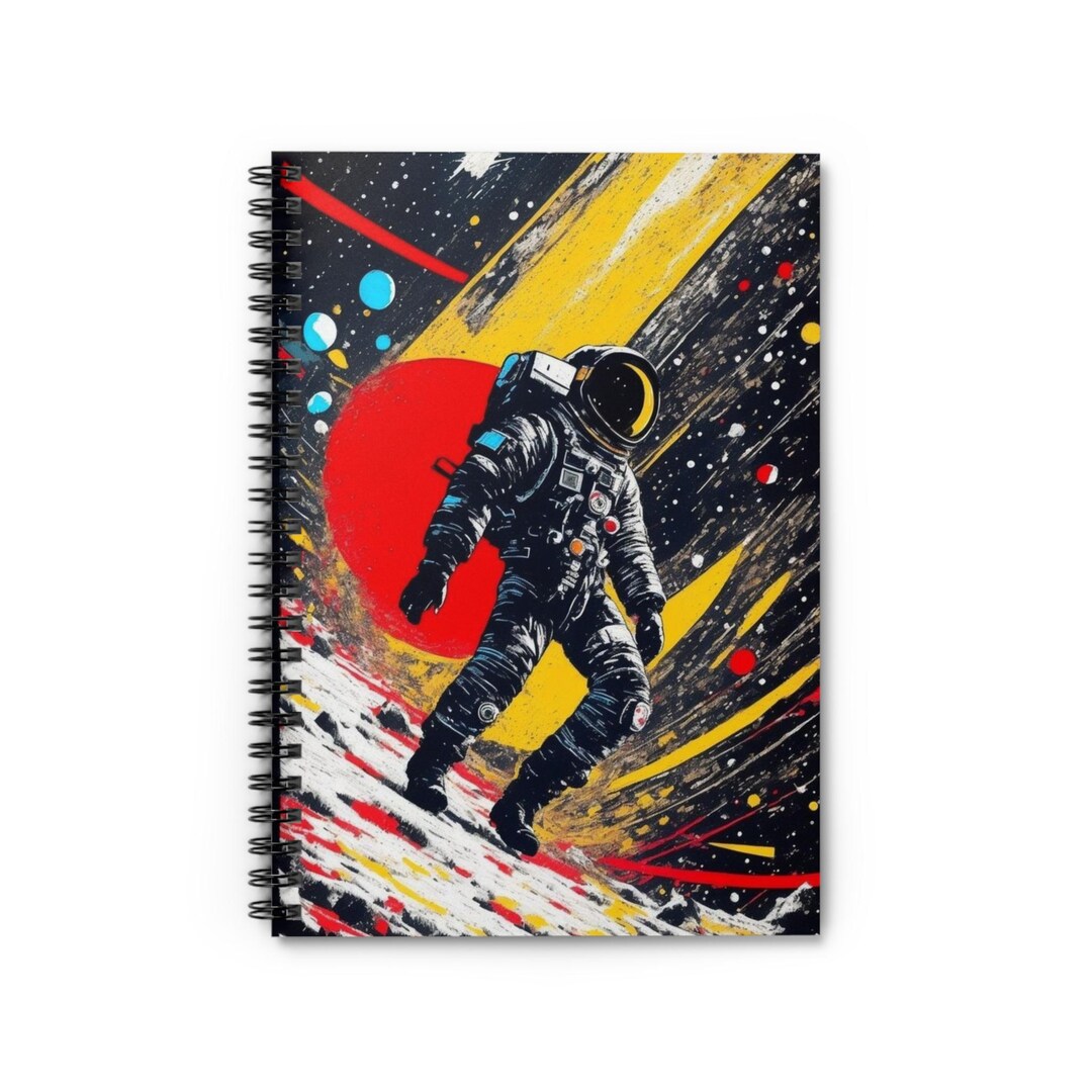 Astronaut Spiral Notebook, Space-themed Journal, Cosmic Writing Pad ...