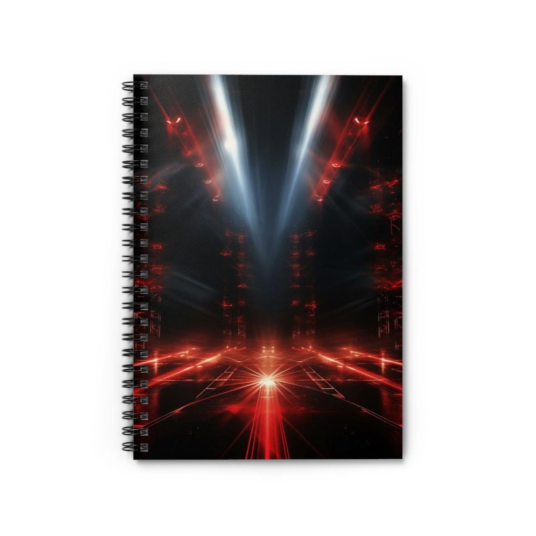 Futuristic Spiral Notebook - Ruled Lines, Ideal for Artists, Dreamers ...