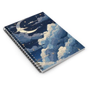 Celestial Spiral Notebook - Dreamy Design for Stargazers, Journal Lovers, Note Taking, Gift for ...