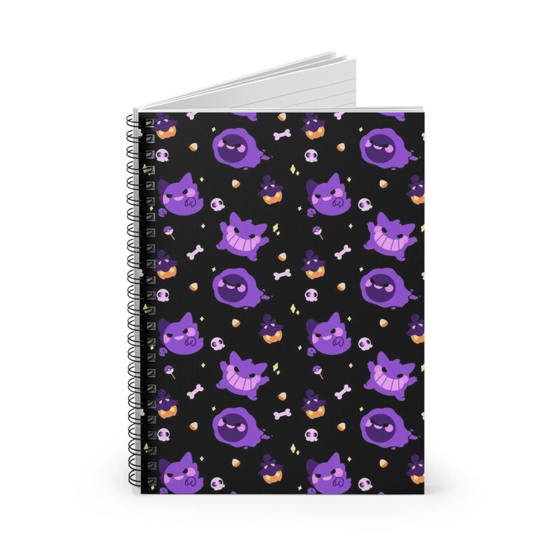 Cute Ghosts Spiral Notebook - Perfect for Halloween, Journaling, Note ...