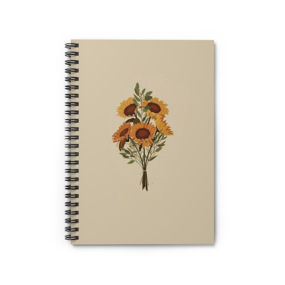 Floral Spiral Notebook - Ruled Lines | Perfect for Journaling, School ...