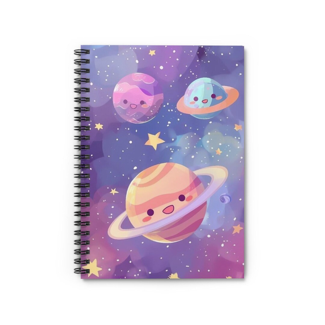 Adorable Cosmic Spiral Notebook - Perfect for Kids & Students, Cute ...
