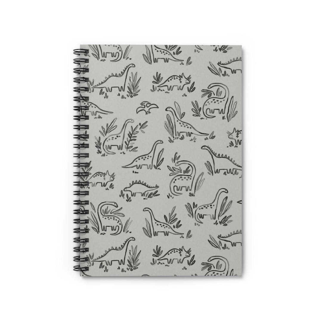 Dinosaur Spiral Notebook - Cute Dino Design, Stationery for Kids ...