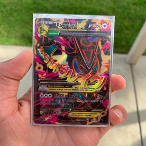 Mega Rayquaza Ex Shiny Custom Pokémon Card - Etsy