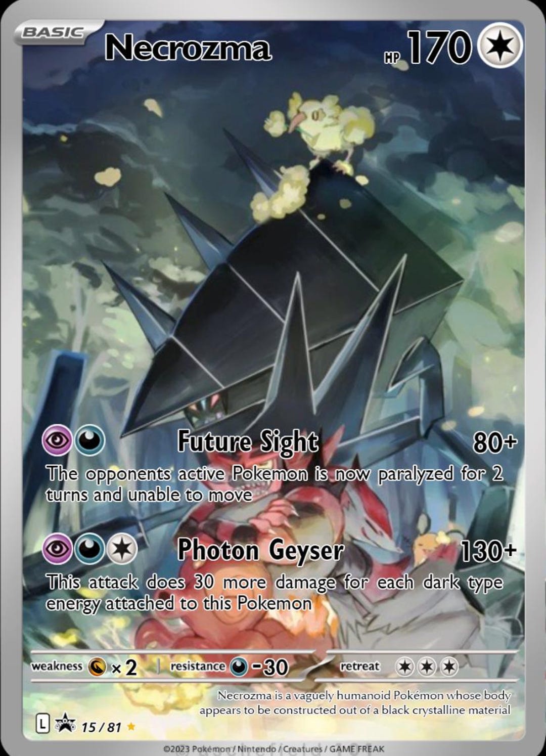 Necrozma Custom Pokémon Card Legendary Alt Art Collection - Etsy