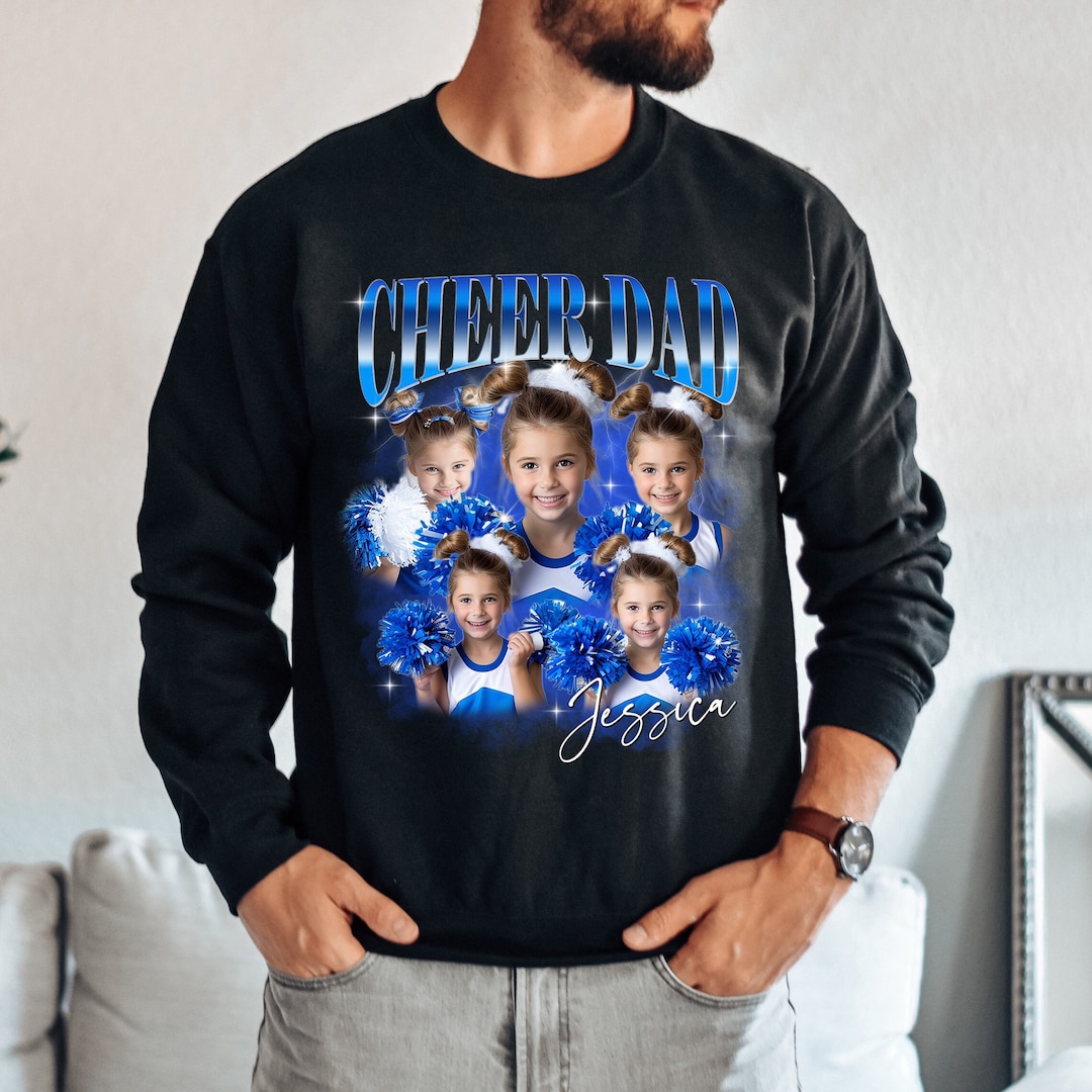 Personalized Cheer Dad T-shirt, Long Sleeve, Sweatshirt, Hoodie Gift ...