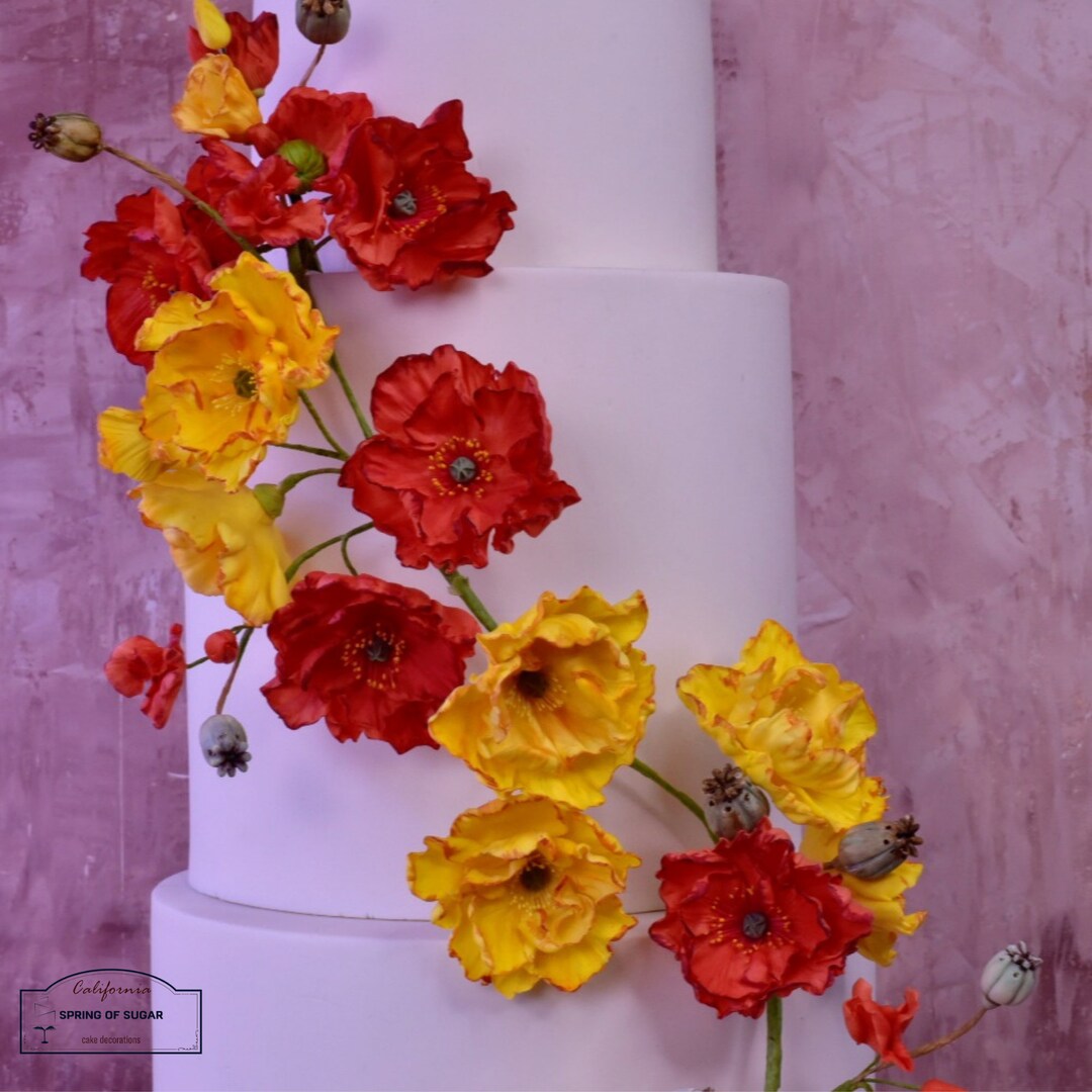 Sugar Flower Cake Toppers - Beautiful Artisan Sugar Flowers for Wedding ...