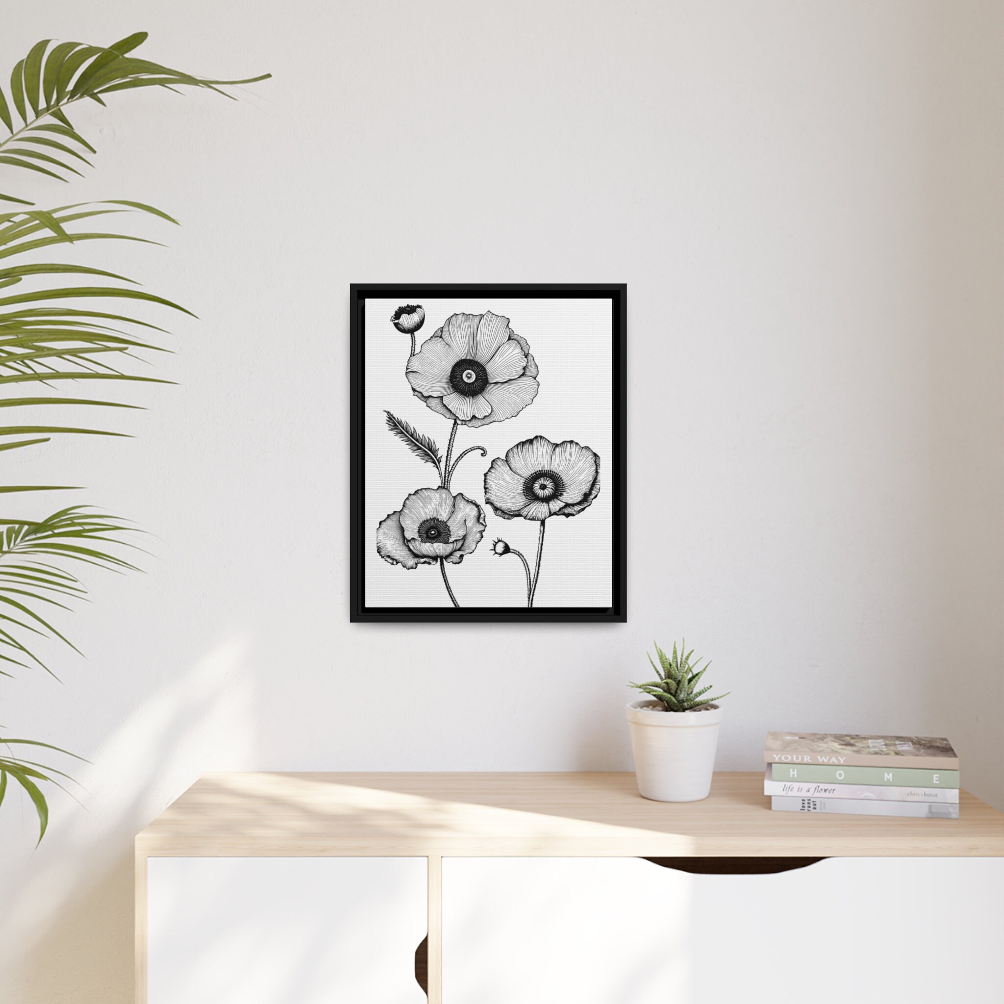 Poppy Art Print, Botanical Painting, Poppy Painting, Poppy Wall Art ...