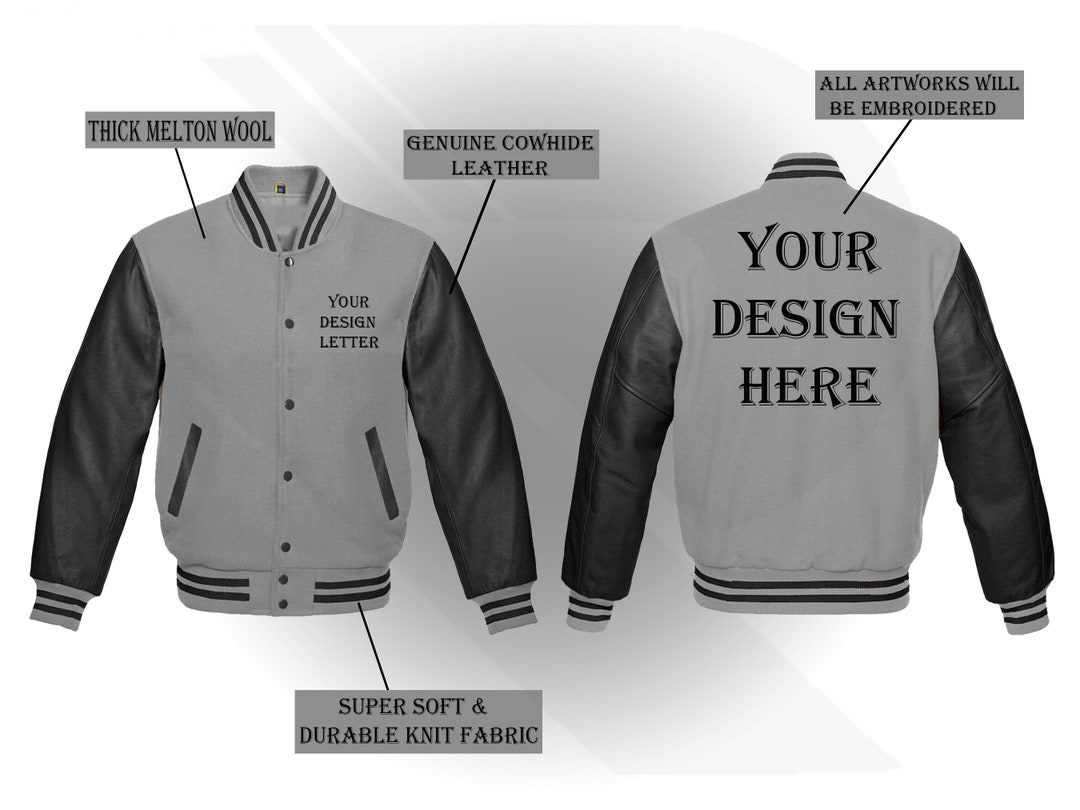 Unique Letterman Varsity Jacket Personalized With Embroidery Custom ...
