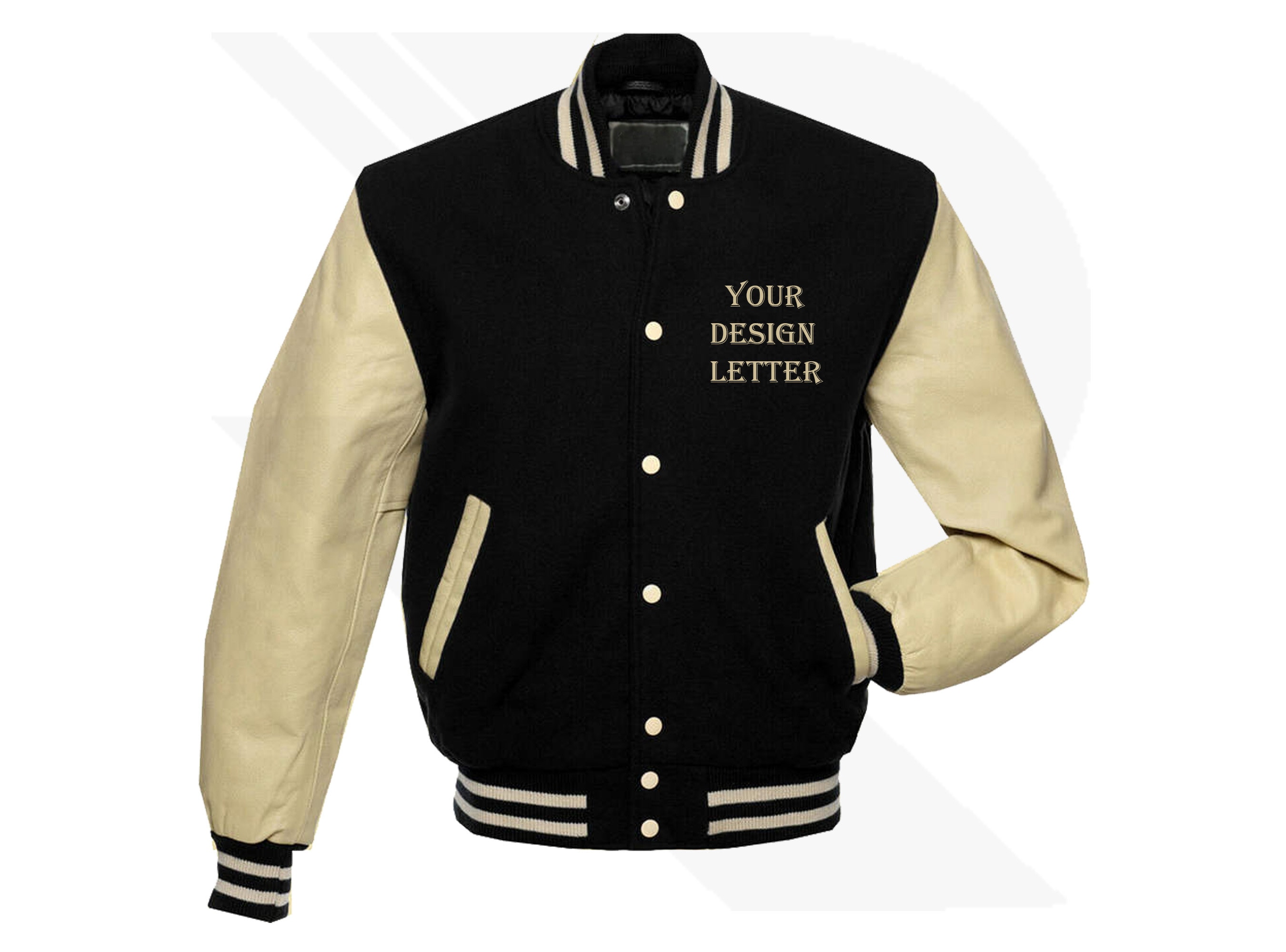 Retro Lettermen Varsity Jacket Custom Name & Logo Stylish Custom ...