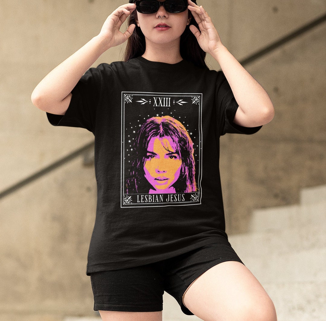 Hayley Kiyoko Lesbian Jesus Tarot Card Merch Unisex Jersey Short Sleeve ...