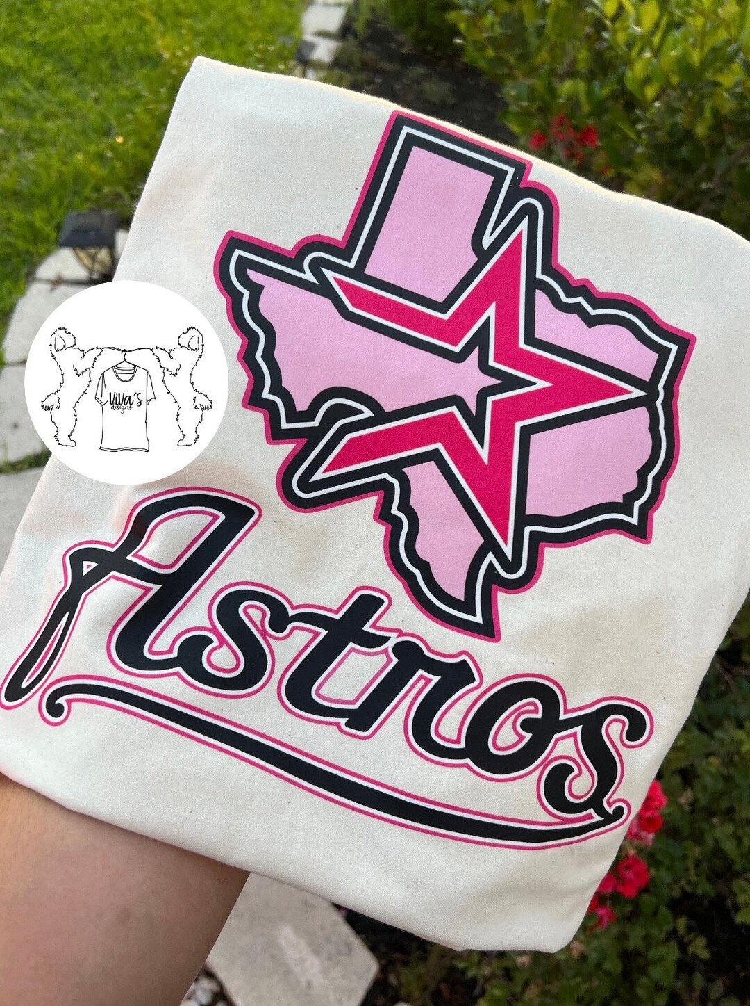 Pink and Black Houston TX Astros - Etsy