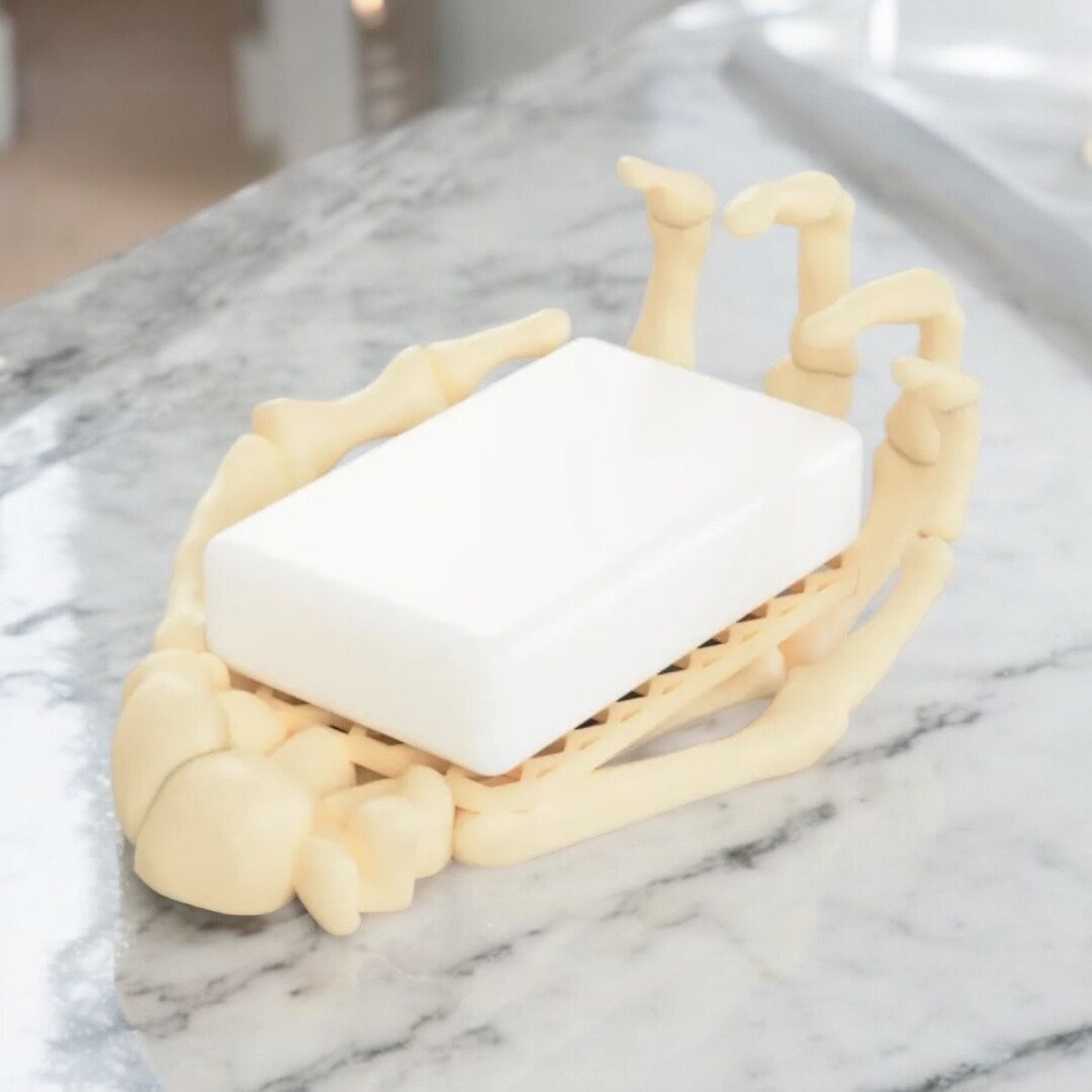 Skeleton Hand Soap Tray 3d Printed Decor - Etsy