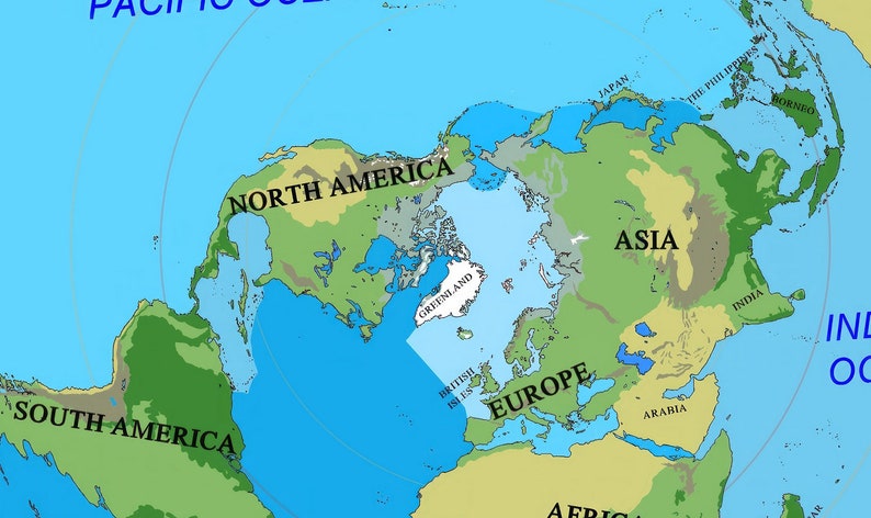 V1.0 the World Beyond the Ice Wall Hi-res Digital Download Flat Earth ...