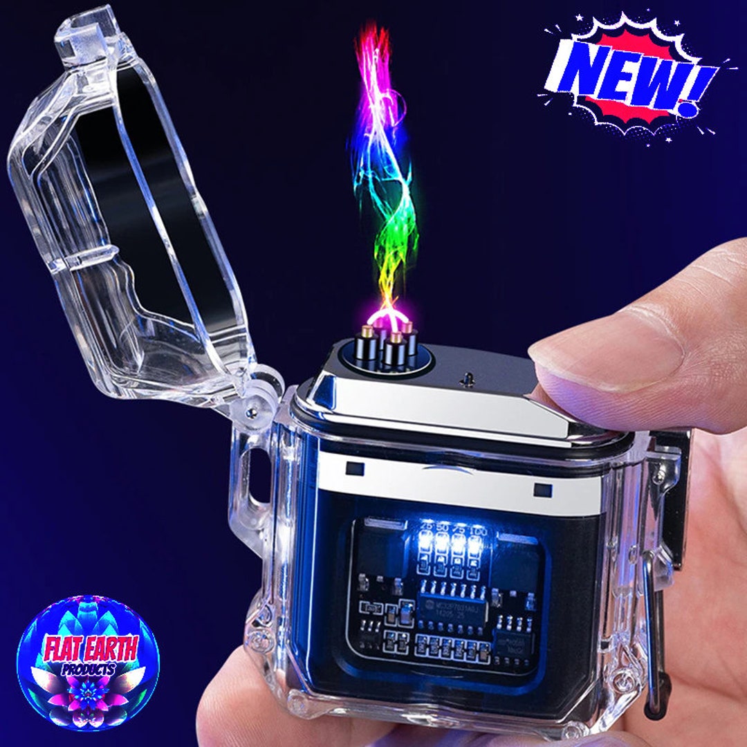 Nikola Tesla Coil Double Arc Lighter Plasma Rechargeable Device USB ...