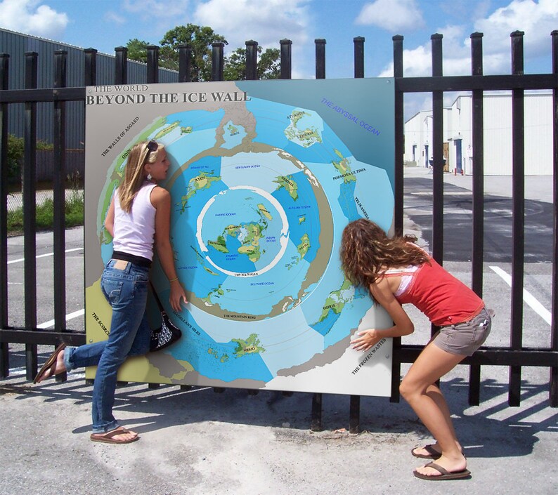 V1.0 the World Beyond the Ice Wall Hi-res Digital Download Flat Earth ...