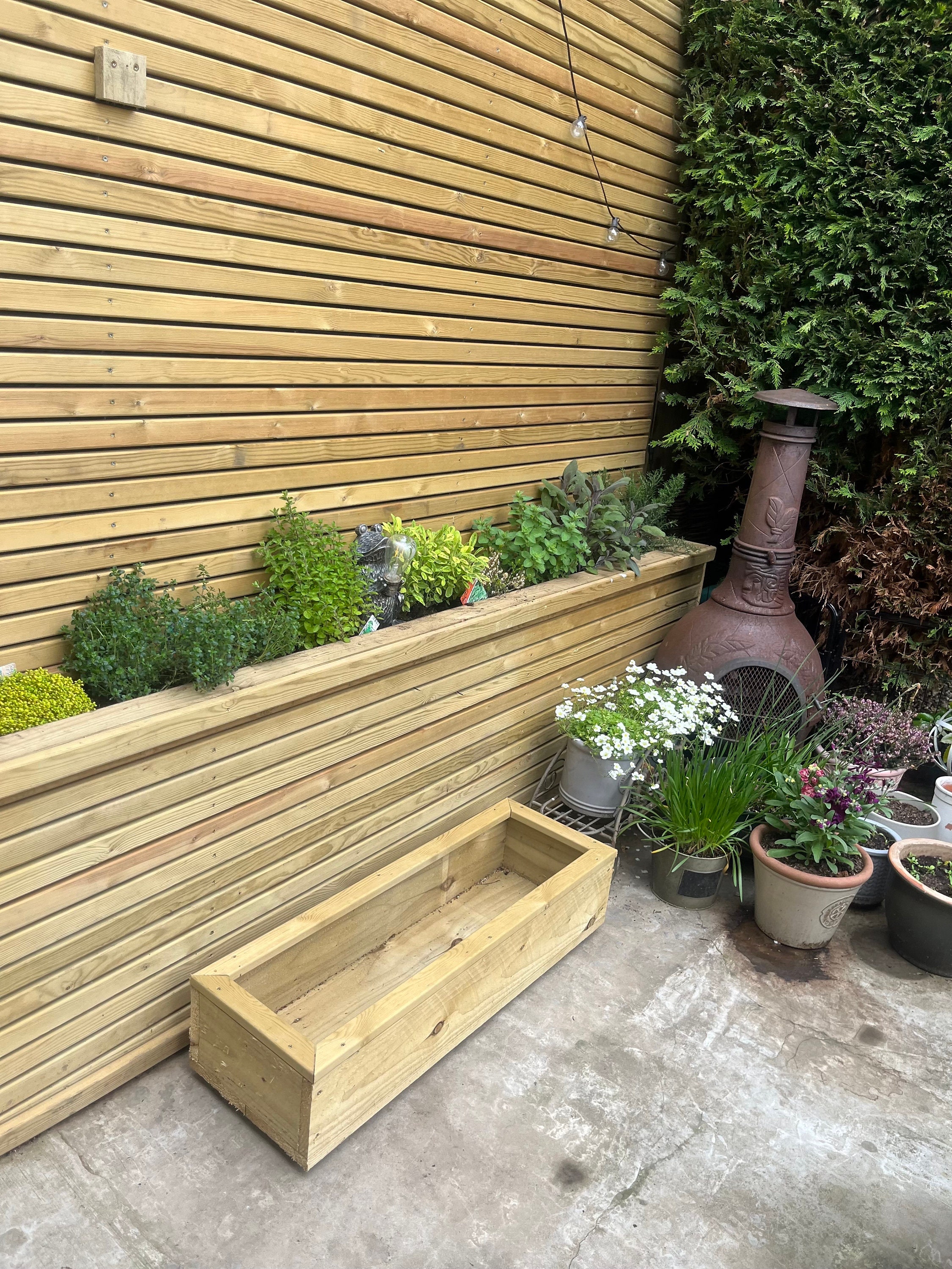 Small Raised Bed Planter, Wooden Planter, Wooden Planters, Herb Planter ...