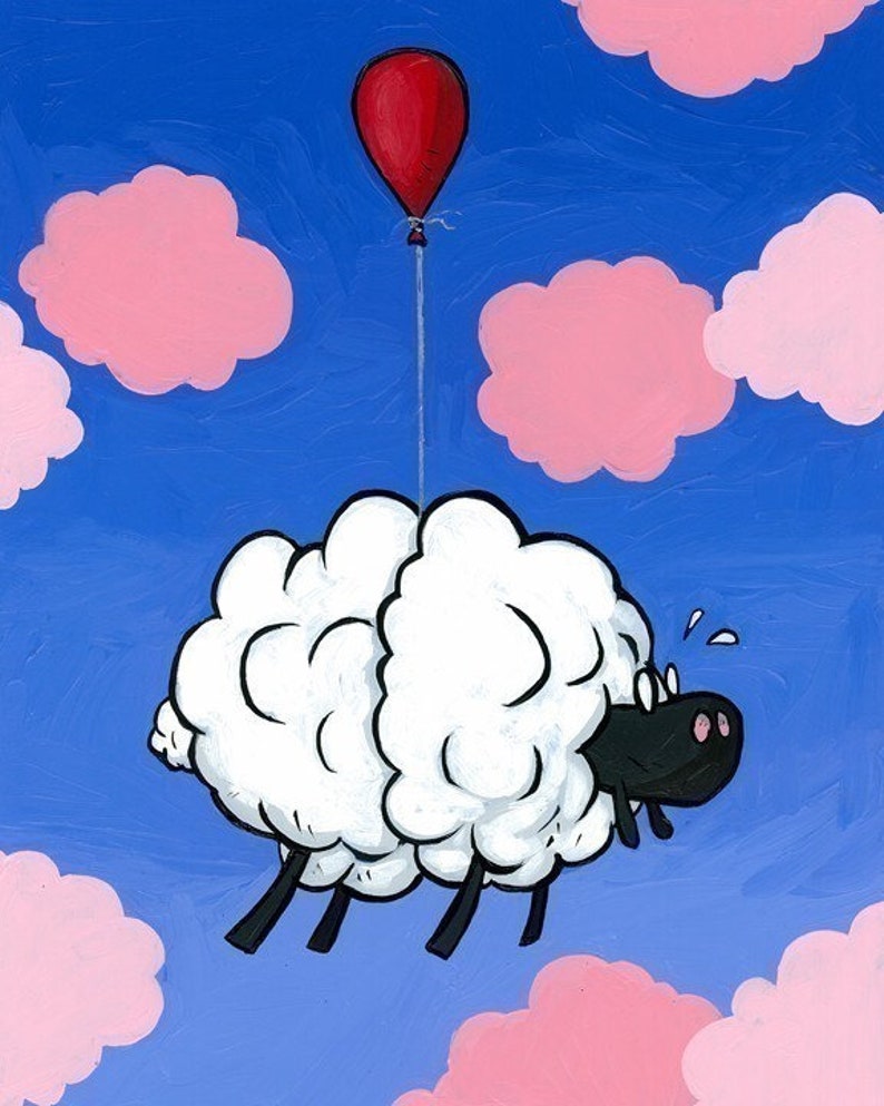 Cloud Sheep Giclee Print Set - Etsy