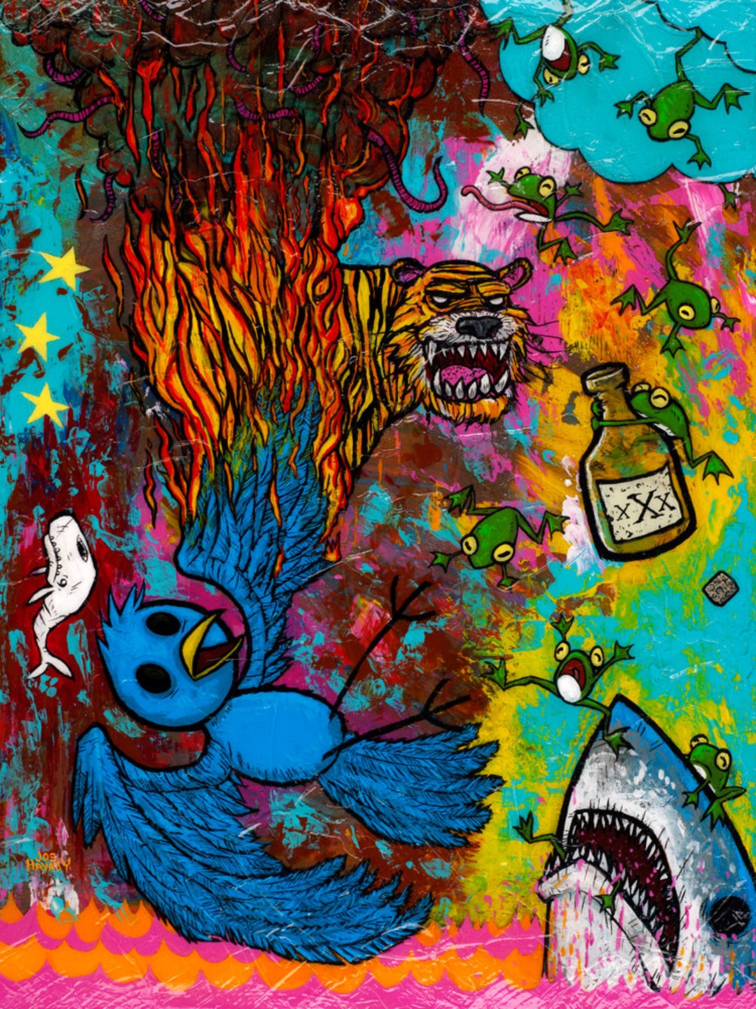 Engine Failure Original Painting - Etsy