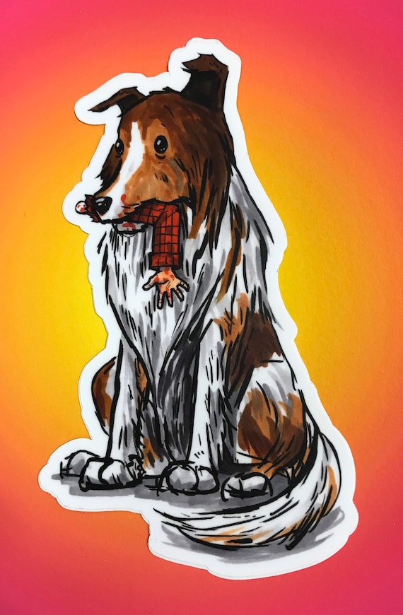 Send Help Sticker Lassie - Etsy