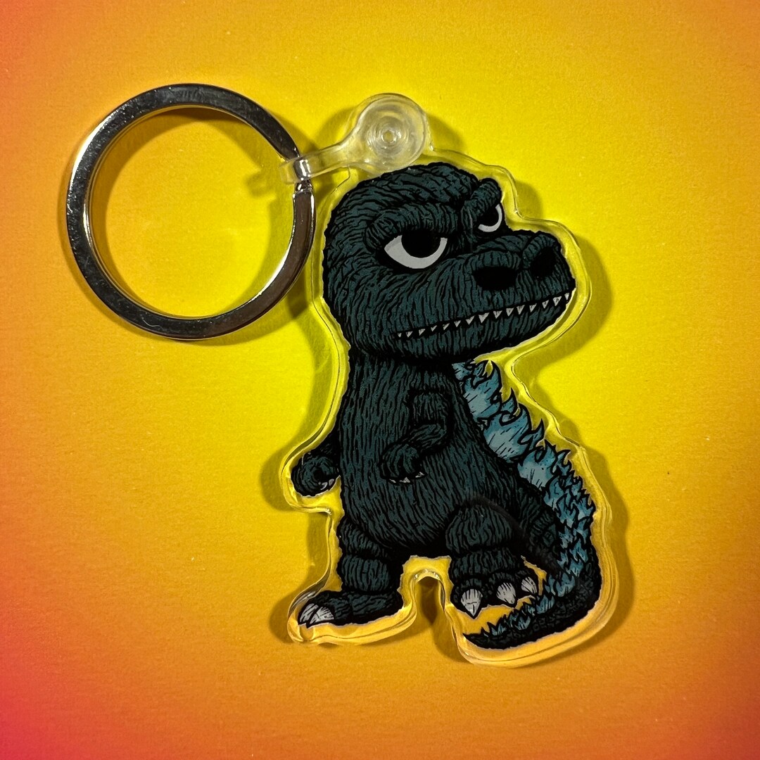 Baby Godzilla Acrylic Keychain - Etsy