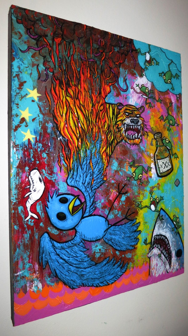 Engine Failure Original Painting | Etsy