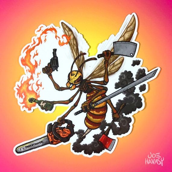 Murder Hornet Sticker - Etsy
