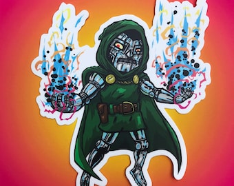 Dr. Doom Clark Candy Ad Sticker - Etsy