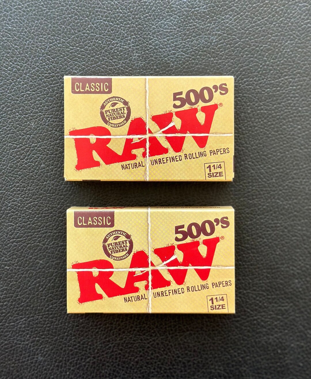 RAW 500's Classic 1 1/4 Size Rolling Paper - 2 Packs - Etsy