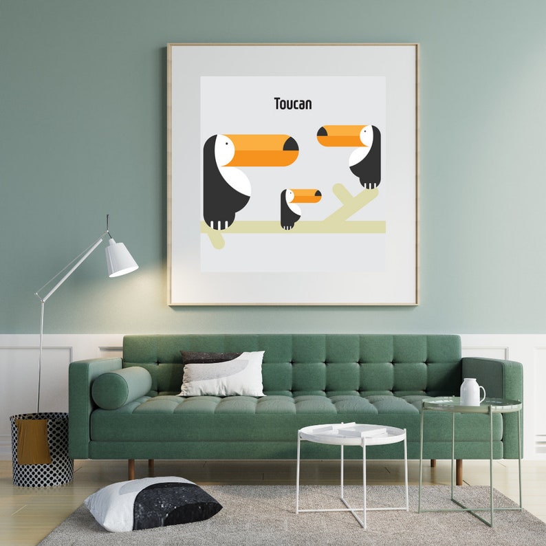Kids Room Poster: Toucan Alphabet Art for Playful Decor - Etsy