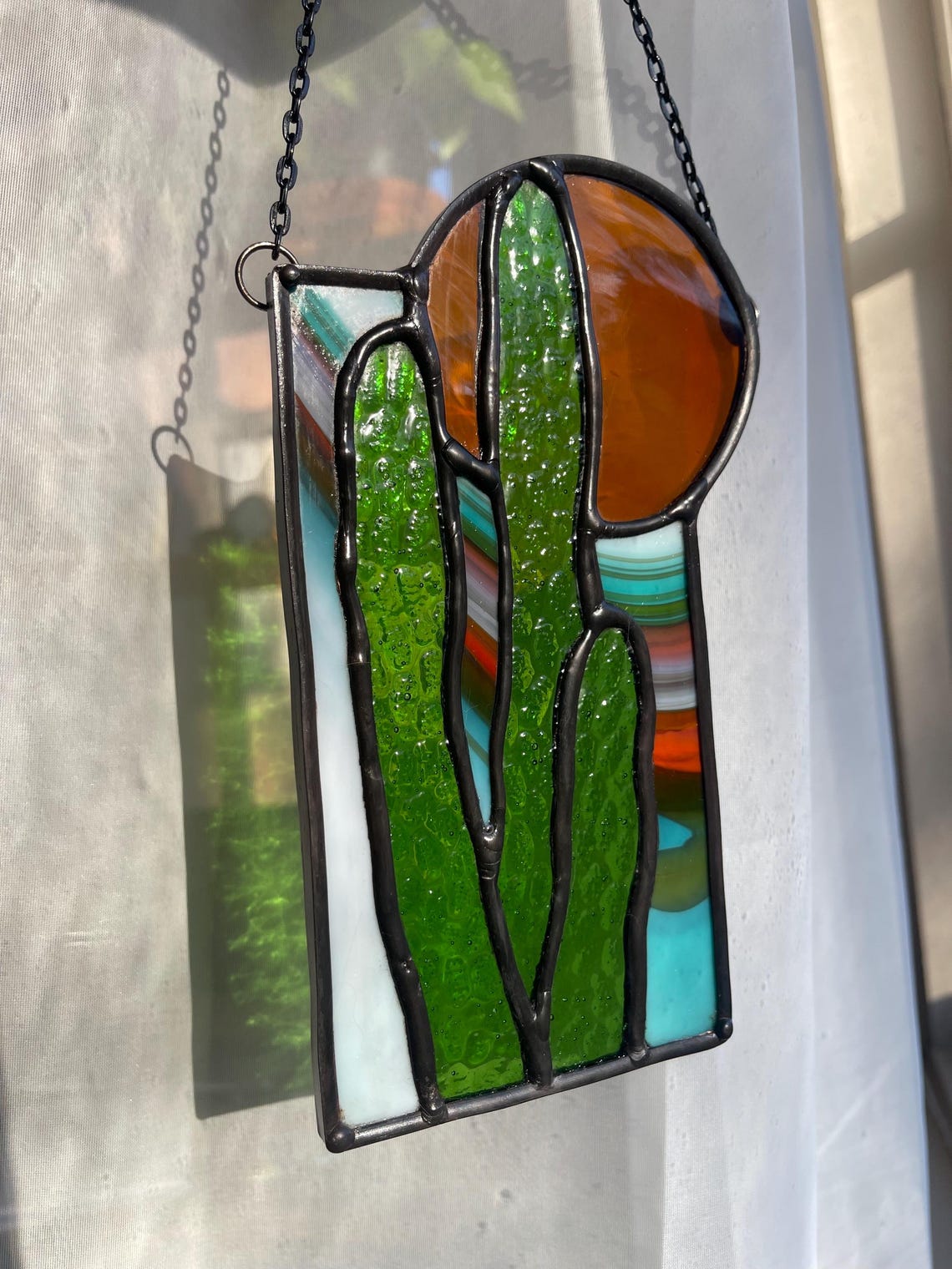 Cactus Stained Glass - Etsy