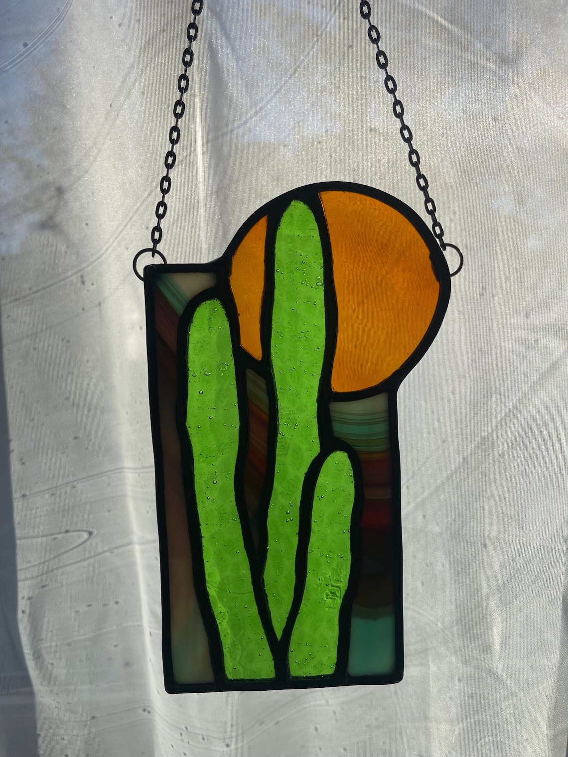 Cactus Stained Glass - Etsy