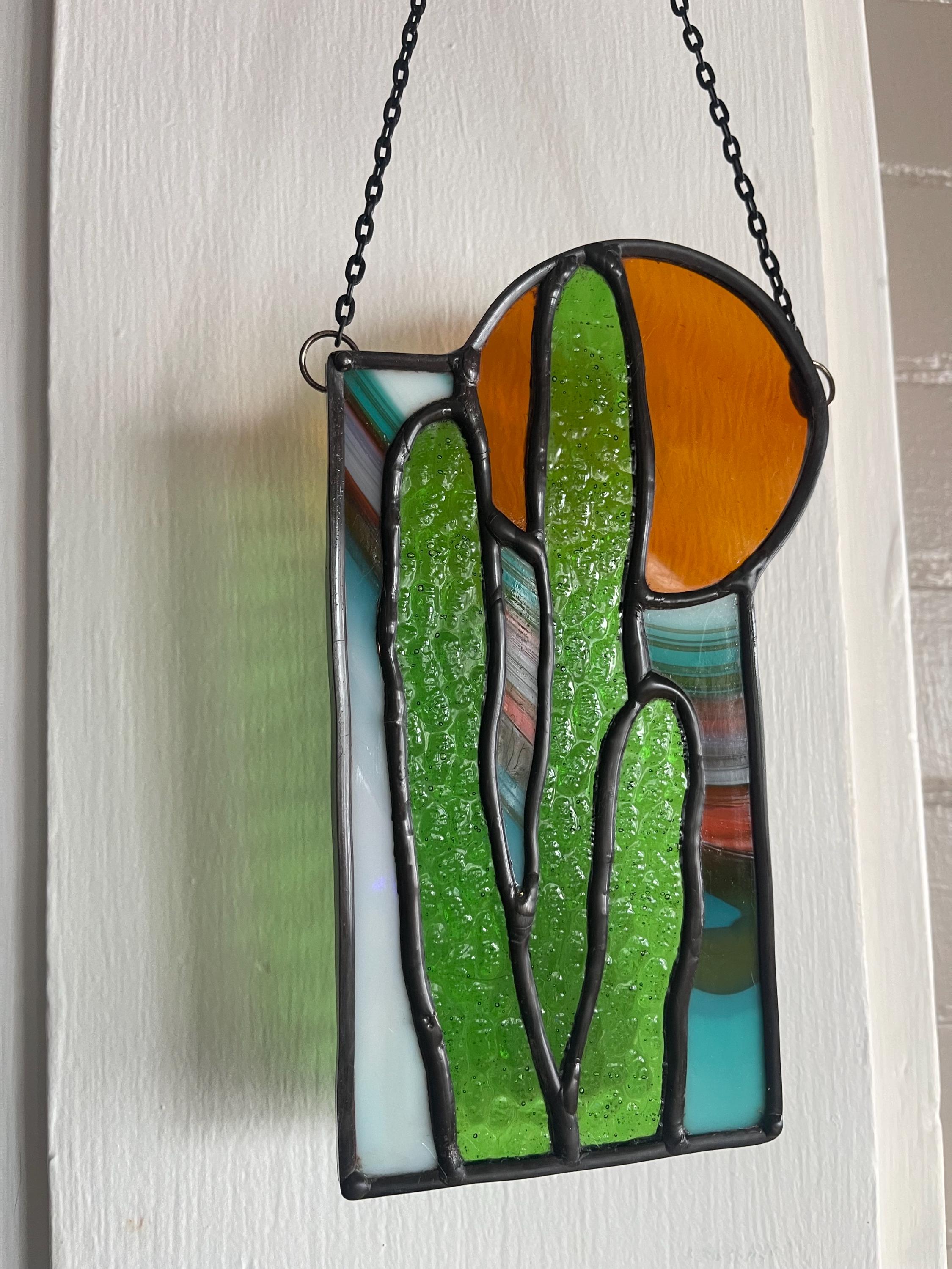Cactus Stained Glass - Etsy