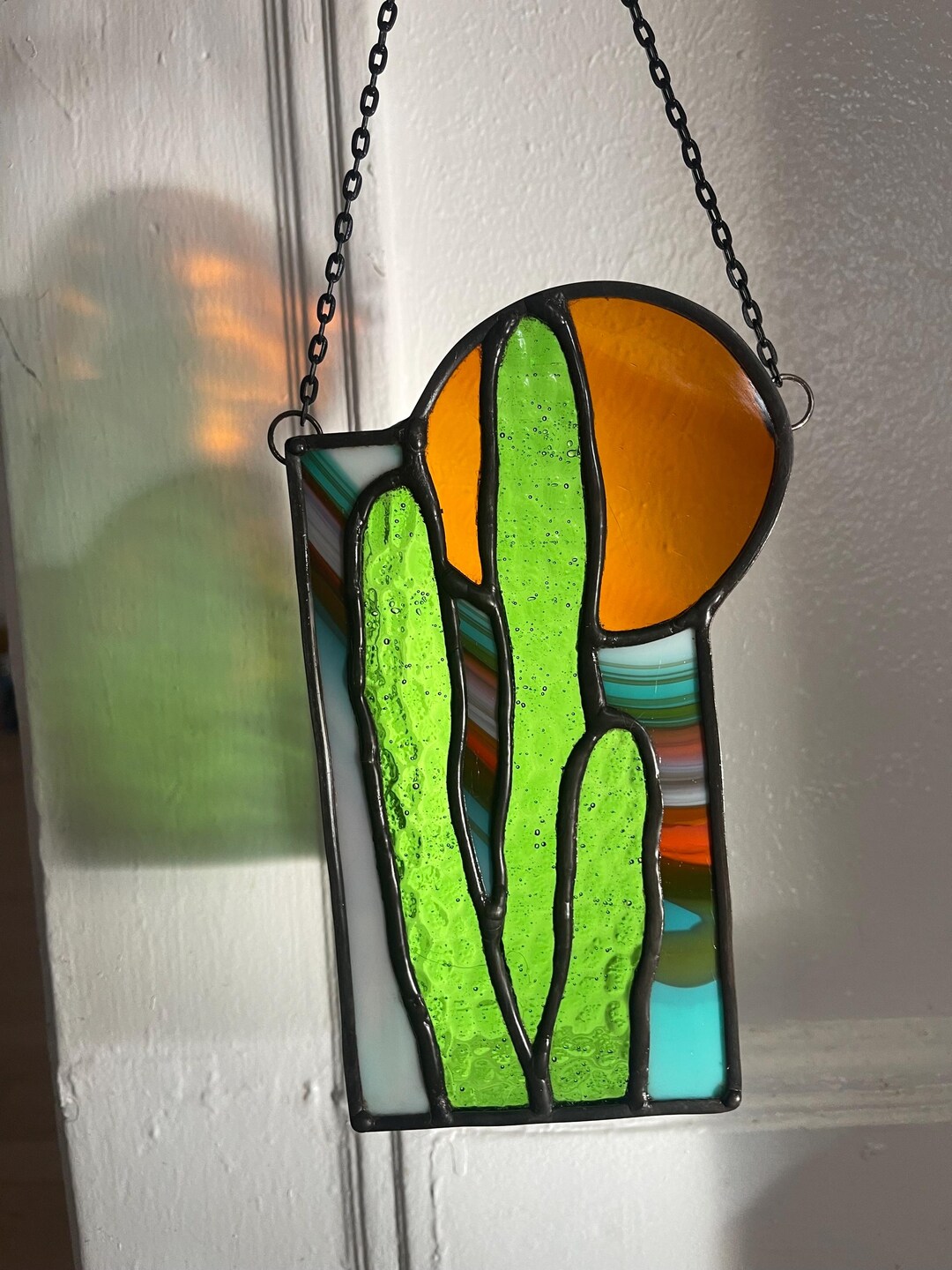 Cactus Stained Glass - Etsy