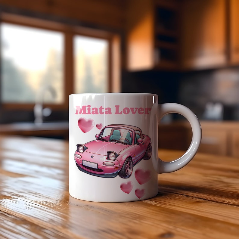 Miata MX5 Mk1 JDM Inspired Ceramic Mug, Classic Japanese Retro Car ...