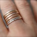 Six Stackable Rings, Mixed Metal Stacking Rings Set, Hammered Rings ...