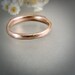 Solid 14k Rose Gold Peacock Pearl Stacking Ring – Cottagecore Band ...