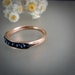 14k Rose Gold Peacock Pearl Stacking Ring – Cottagecore Band, Handmade ...