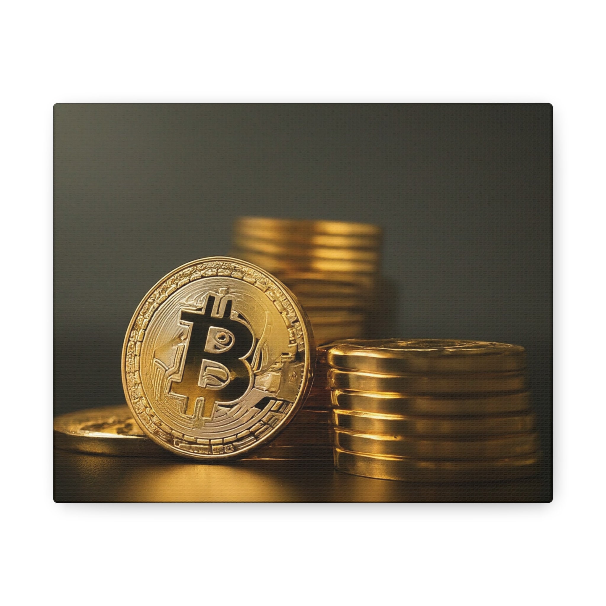 Bitcoin Canvas Bitcoin Art Wall Decor Decorations Crypto Art Office ...