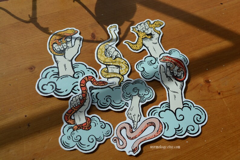 Hognose Snake Medieval Woodcut Style Vinyl Sticker - Etsy
