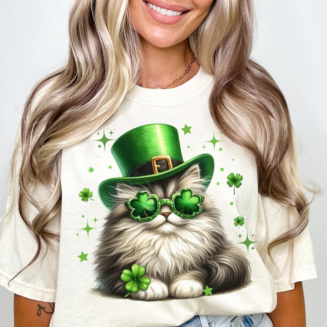 Cat Png Retro Coquette St Patrick's Day PNG, Coquette Png, Lucky ...