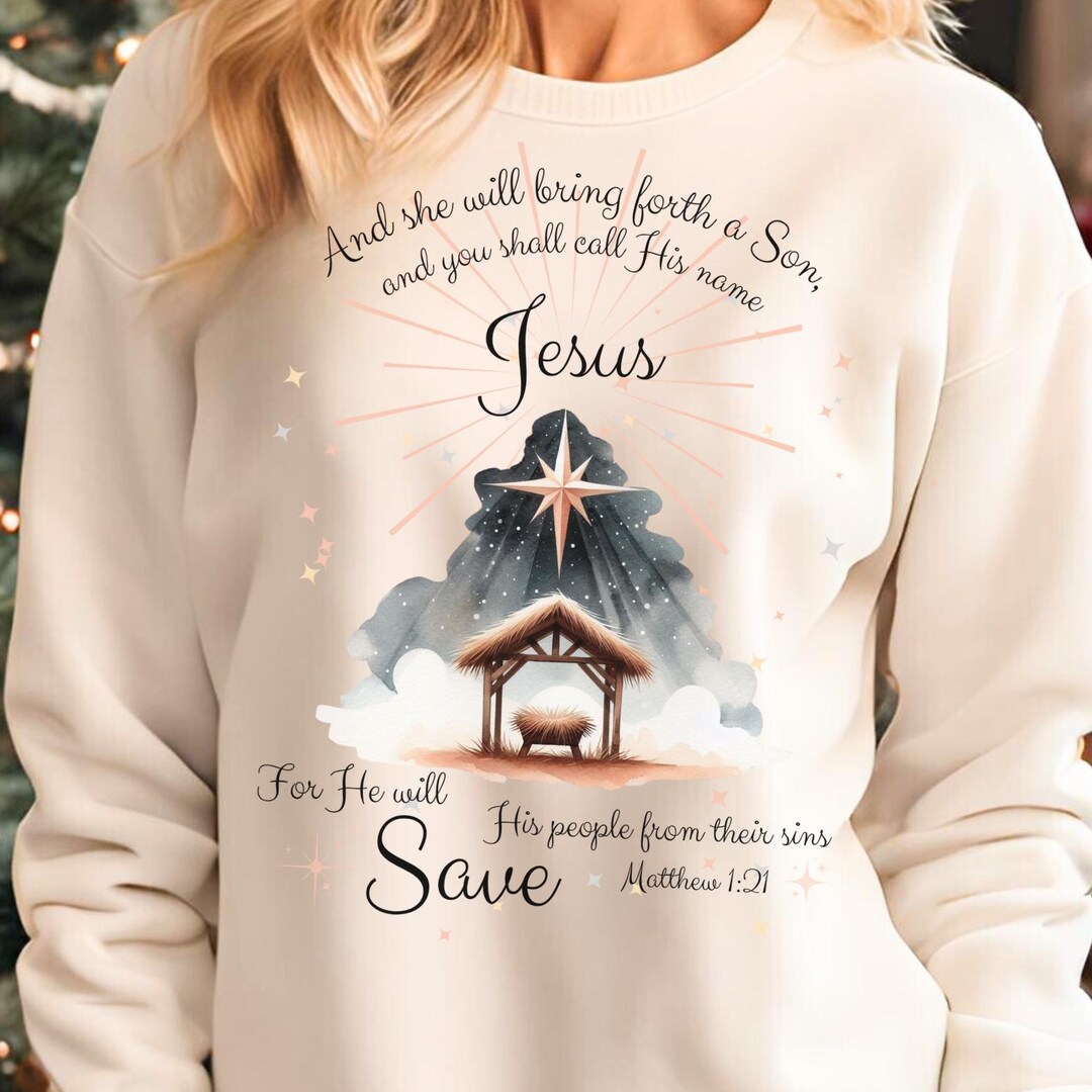 Nativity PNG Digital Download File Original Clipart Cozy Vibes Winter ...