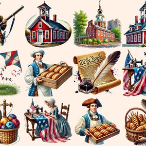 Colonial Clipart - 31 PNG Historical Illustrations Reflecting Colonial ...