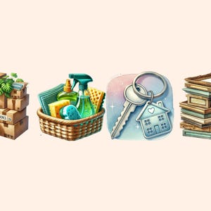 House Moving Clipart - 28 PNG Moving Day Graphics, Home Furniture ...